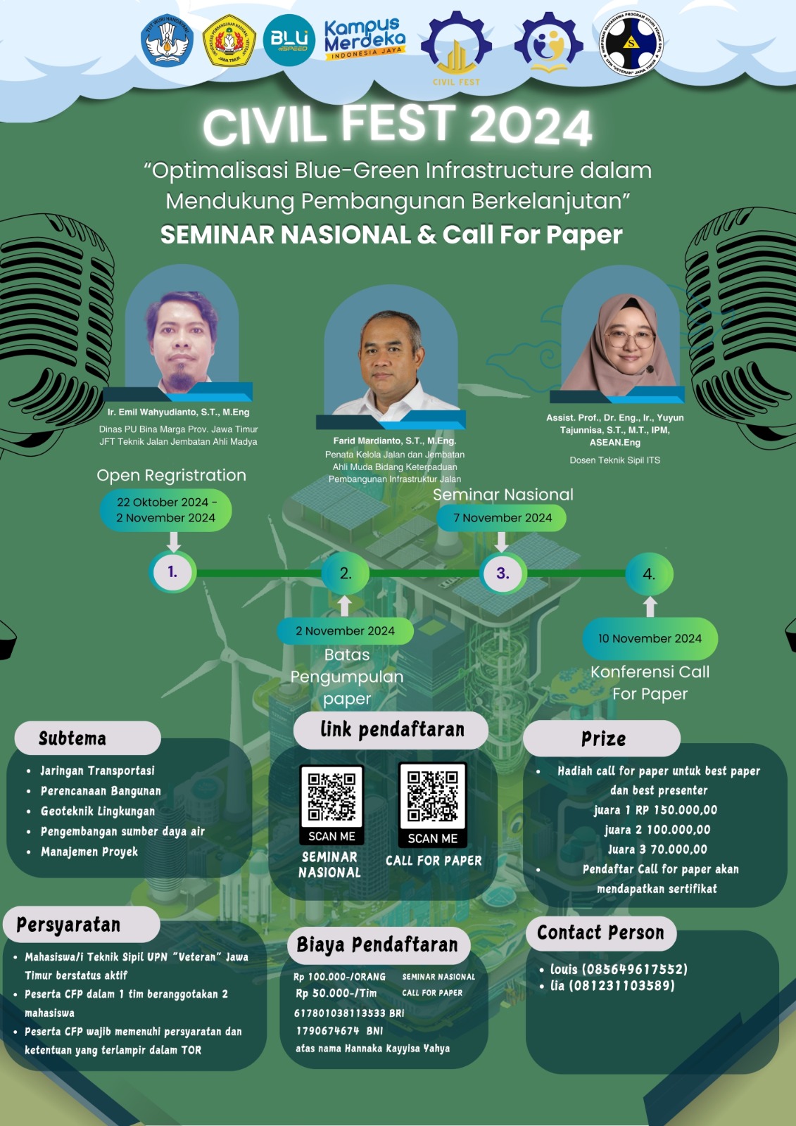 Seminar Nasional dan Call for Paper 2024 – Prodi Teknik Sipil